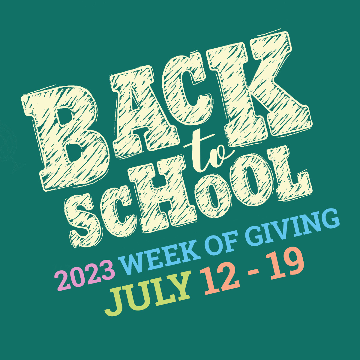 Back to School Week of Giving